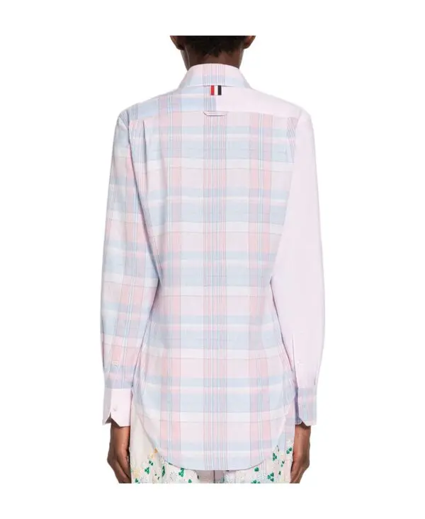 Thom Browne Checked Long-sleeved Shirt