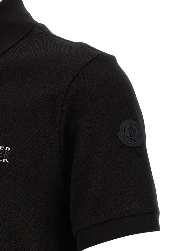 Moncler Logo Patch Short-sleeved Polo Shirt