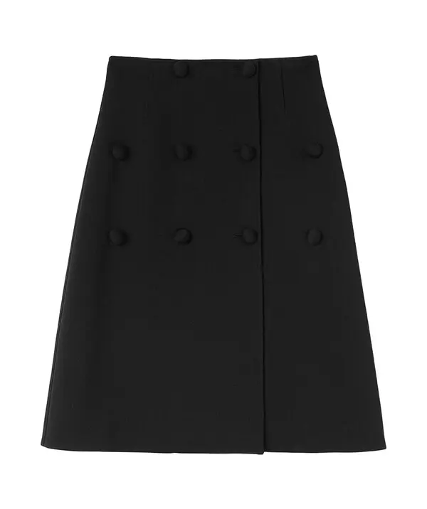JIL SANDER A-line Skirt - Jet Black