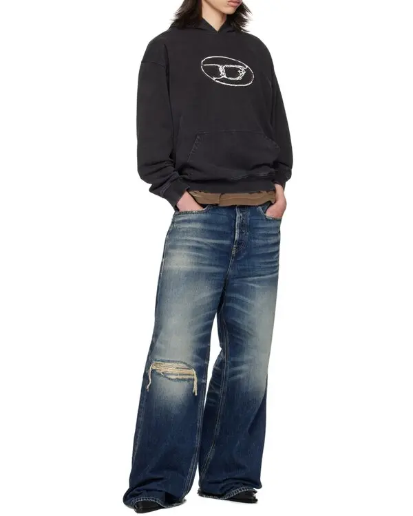 DIESEL® S-boxt-hood-q7 Multi-layered Hoodie
