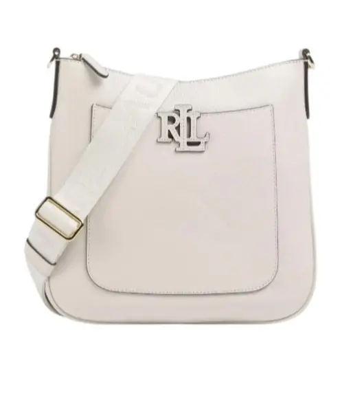 Ralph Lauren Shoulder Bag With Letter Logo - White