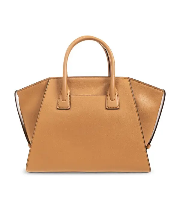 Michael Kors Large Avril Leather Logo Lettering Tote Bag