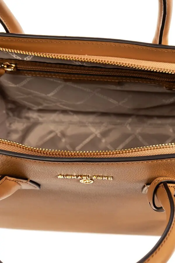 Michael Kors Large Avril Leather Logo Lettering Tote Bag
