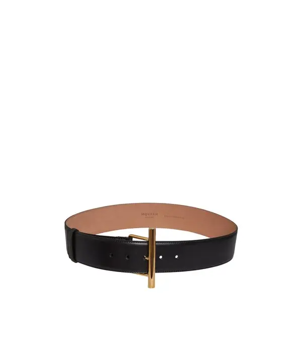 Alexander McQueen Buckle Belt - Black