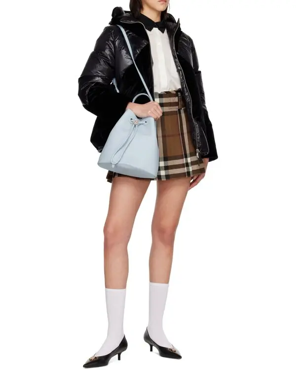 Burberry Chevron Puffer Jacket With Detachable Hood