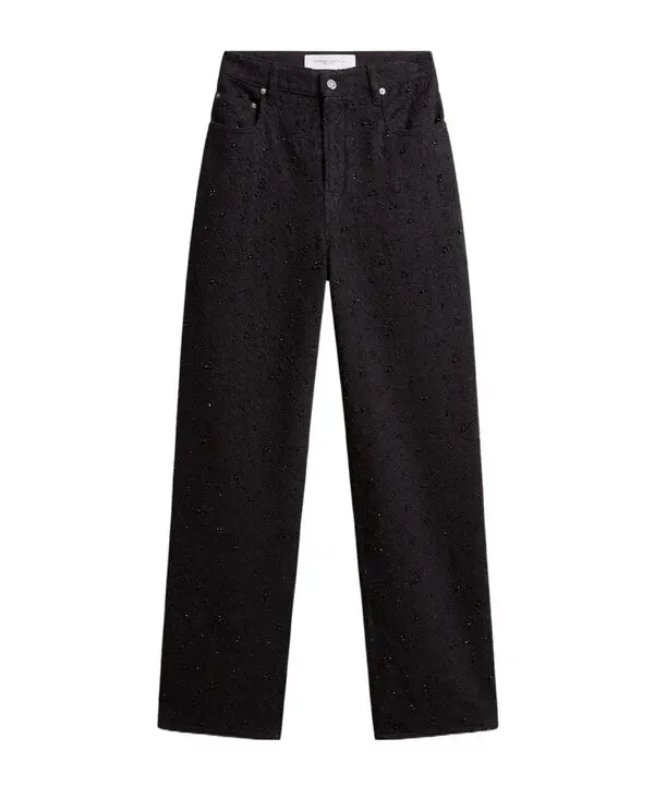 GOLDEN GOOSE Embellished Tweed Trousers