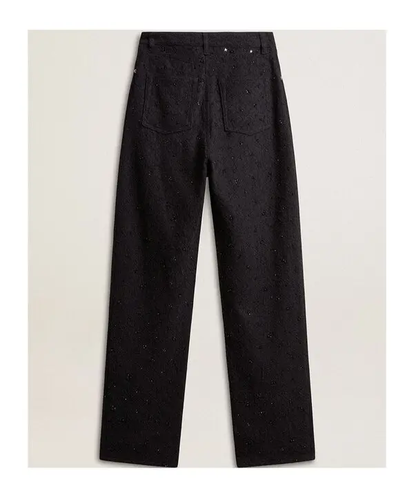 GOLDEN GOOSE Embellished Tweed Trousers