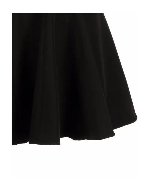 Versace Logo Band Flared Mini Skirt