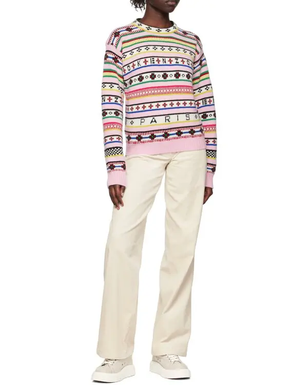 Kenzo Fair Isle Jacquard Knit Jumper - Multicolor