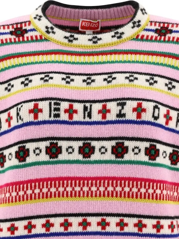 Kenzo Fair Isle Jacquard Knit Jumper