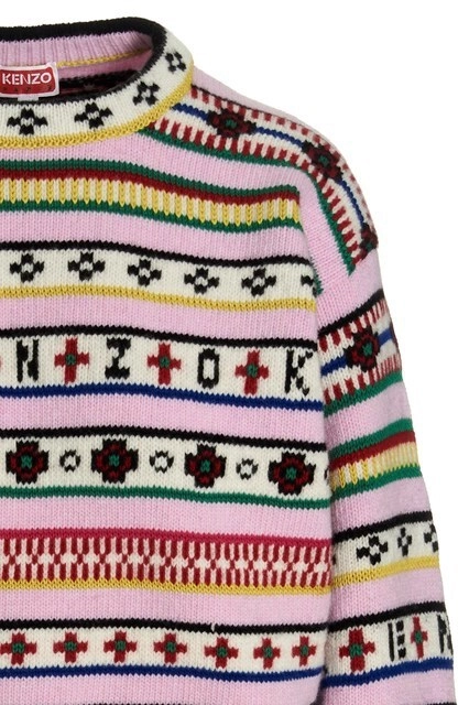 Kenzo Fair Isle Jacquard Knit Jumper