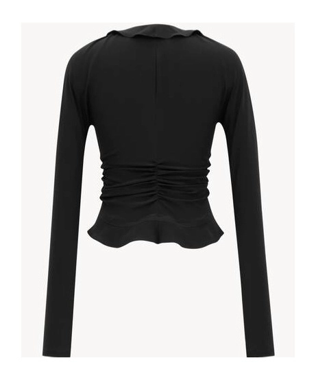 Saint Laurent Ruffled Long-sleeve Blouse