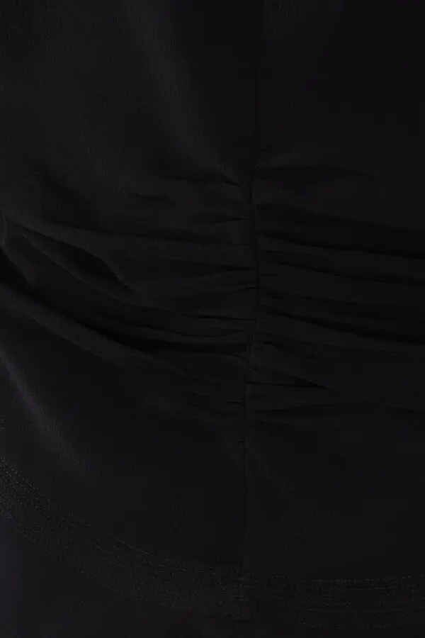 Saint Laurent Ruffled Long-sleeve Blouse