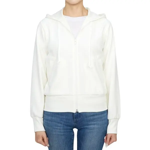 Play Comme Des Garcon Long Sleeve Hooded Sweatshirt - White