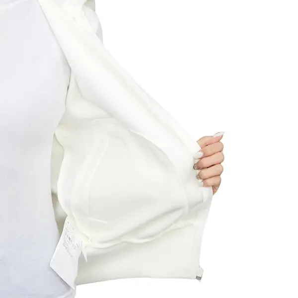 Play Comme Des Garcon Long Sleeve Hooded Sweatshirt - White