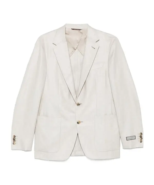 Canali Single-breasted Blazer With Notched Lapel