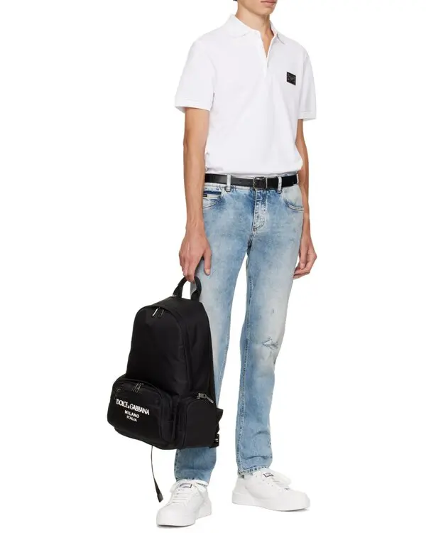 Dolce & Gabbana Logo Detailed Zipped Backpack
