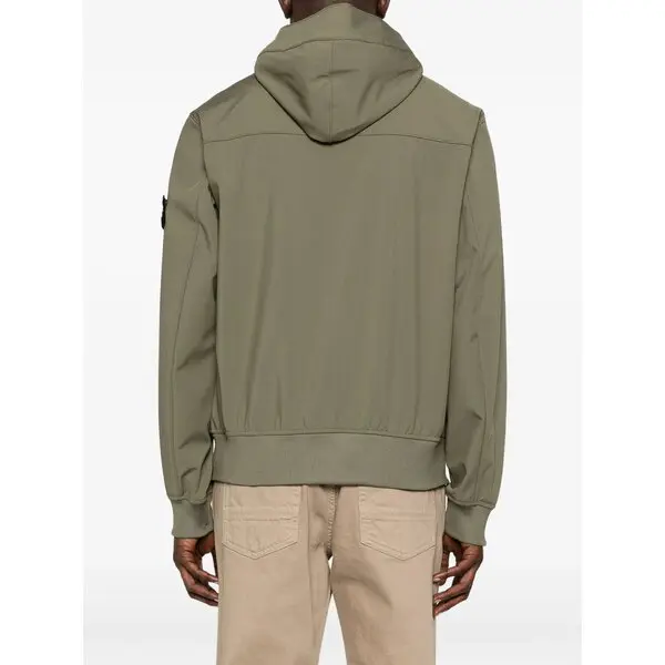 Stone Island Logo Patch Hooded Jacket