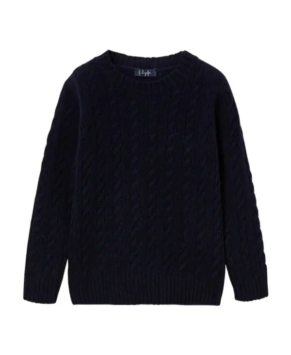 IL GUFO Cable-knit Wool Jumper - Black