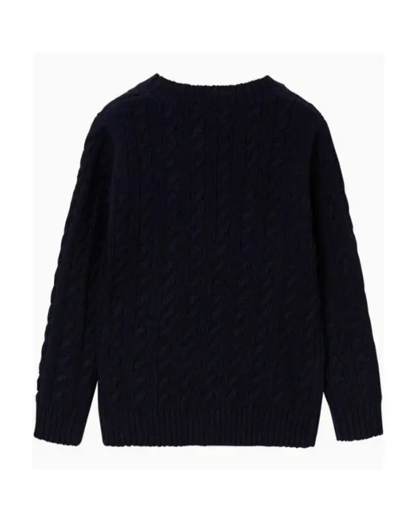 IL GUFO Cable-knit Wool Jumper - Black