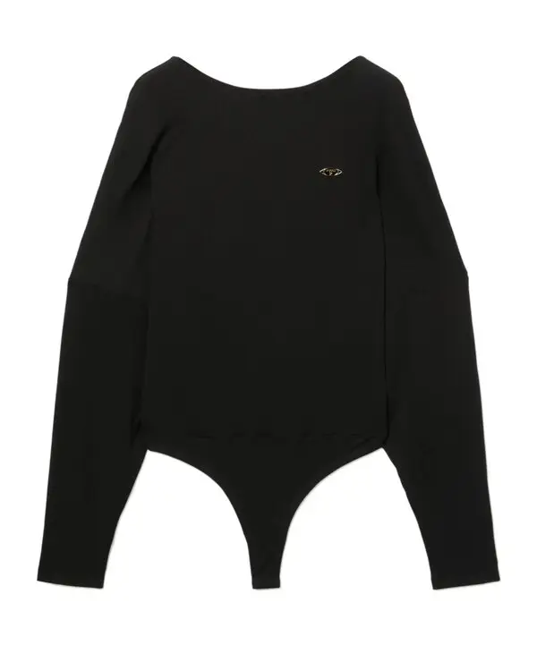 Emilio Pucci Jersey Bodysuit With Cape Effect Sleeves