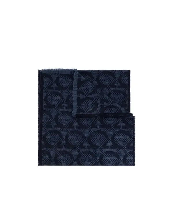 FERRAGAMO Logo Scarf - Black