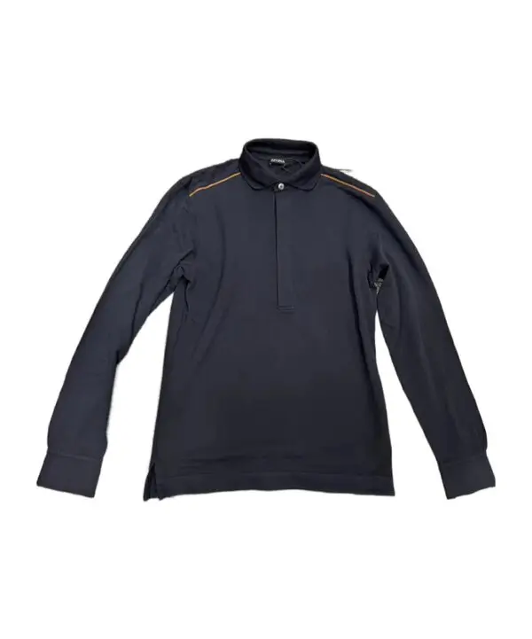 Zegna Stripe-detailed Long Sleeved Polo Shirt