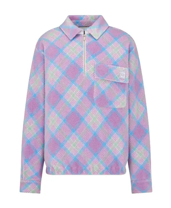 Dior By Erl Long-sleeved Trucker Sweatshirt, Relaxed Fit - Multi-color