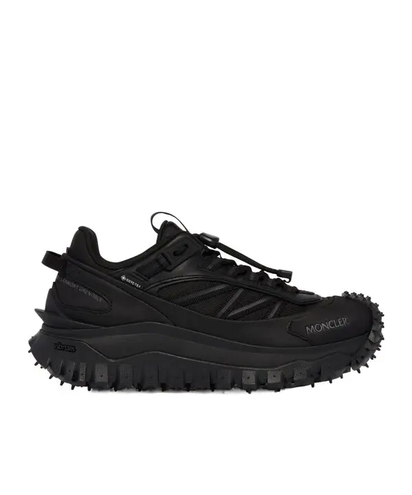 Moncler Lace-up Platform Sneakers - Black