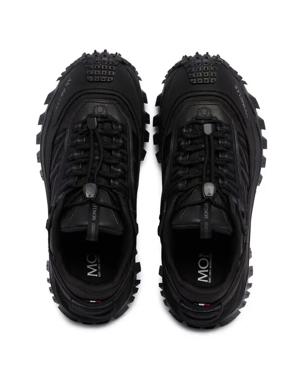 Moncler Lace-up Platform Sneakers - Black