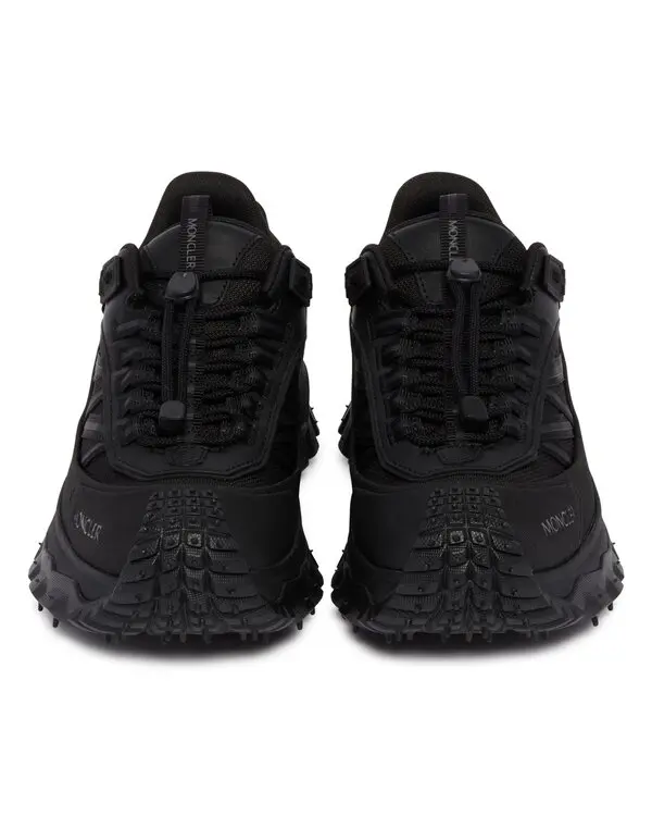 Moncler Lace-up Platform Sneakers - Black