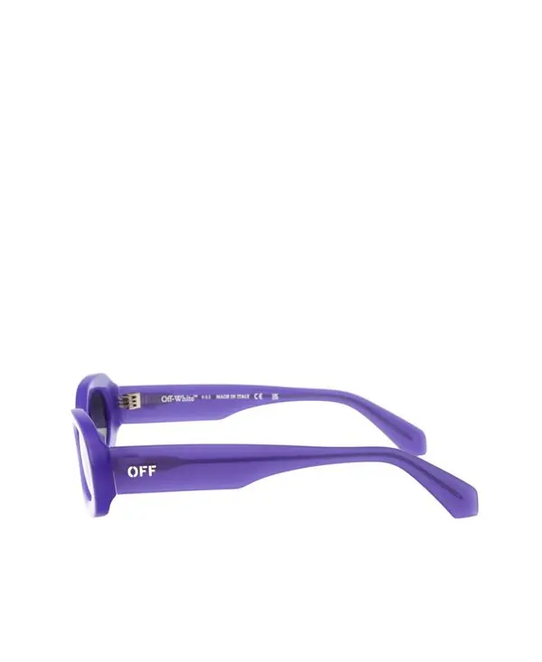 Off-White Oval Frame Sunglasses With Logo Detail