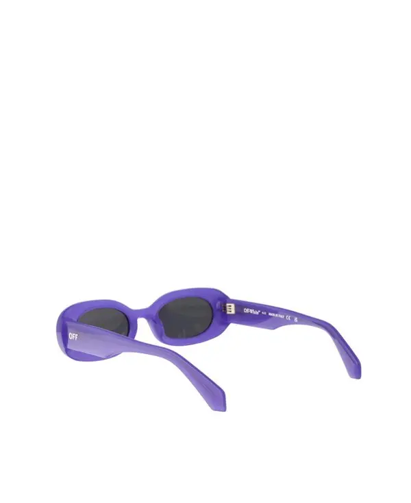 Off-White Oval Frame Sunglasses With Logo Detail