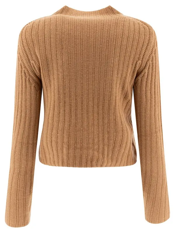 Max Mara Ribbed Knit Jumper - Brown