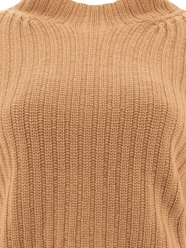 Max Mara Ribbed Knit Jumper - Brown