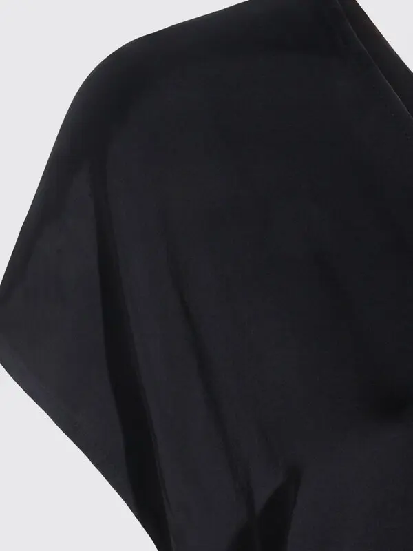 THOM KROM V-neck Cap-sleeve Top With Straight Hem