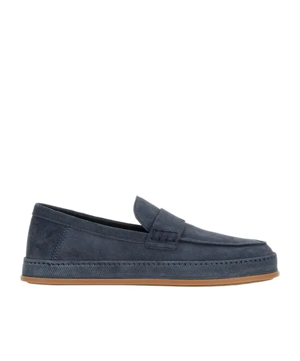 Hogan Round Toe Slip-on Loafers