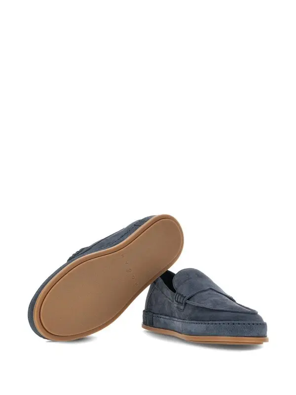 Hogan Round Toe Slip-on Loafers