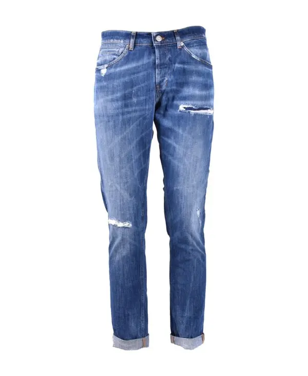 DONDUP Logo Denim Pants - Blue