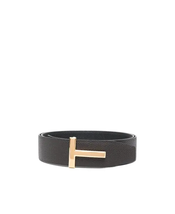 TOM FORD T Icon Reversible Belt - Black