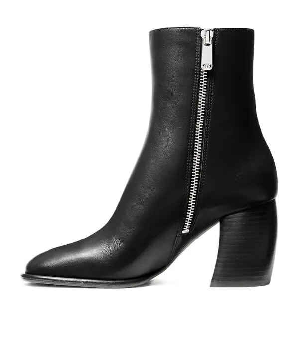 Michael Kors Maude Square Toe Zip Up Heeled Boots