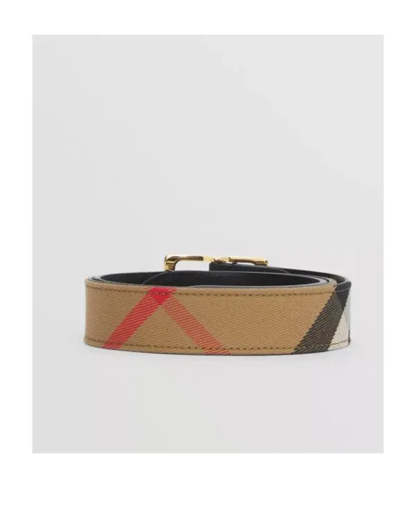 Burberry Double-sided Checked Belt With Buckle