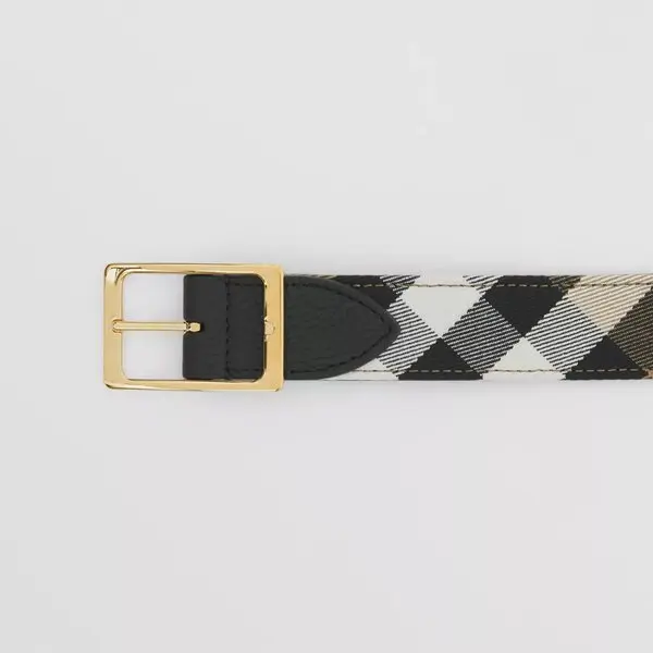 Burberry Double-sided Checked Belt With Buckle