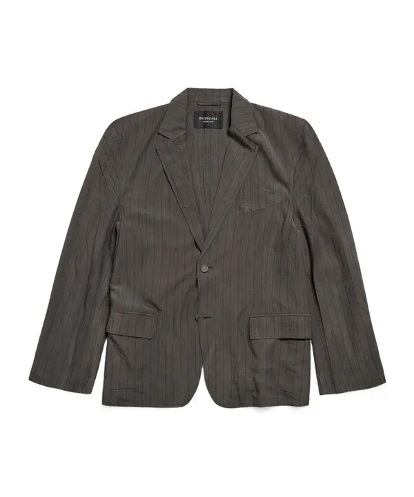 Balenciaga Pinstriped Oversized Tailored Jacket