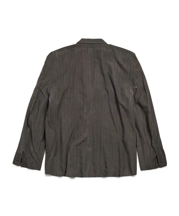 Balenciaga Pinstriped Oversized Tailored Jacket