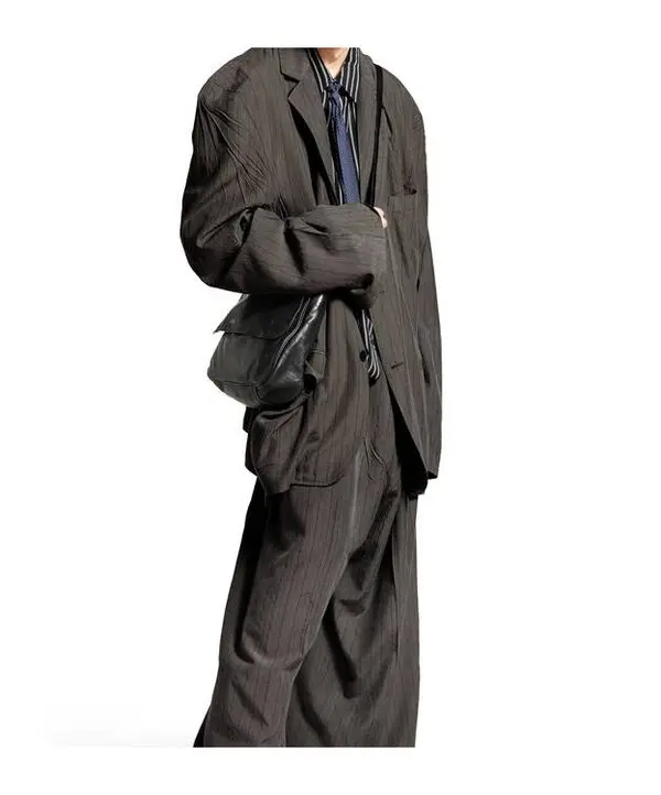 Balenciaga Pinstriped Oversized Tailored Jacket