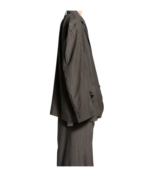 Balenciaga Pinstriped Oversized Tailored Jacket