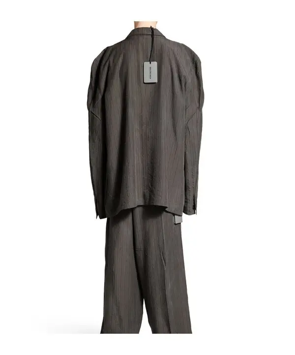 Balenciaga Pinstriped Oversized Tailored Jacket