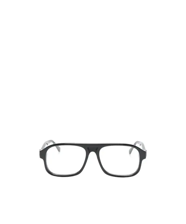 Moncler Square Frame Eyeglasses - Black