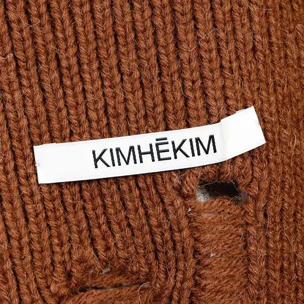 KIMHEKIM Ribbed Knit Top With Thin Shoulder Straps And Zipper Detail